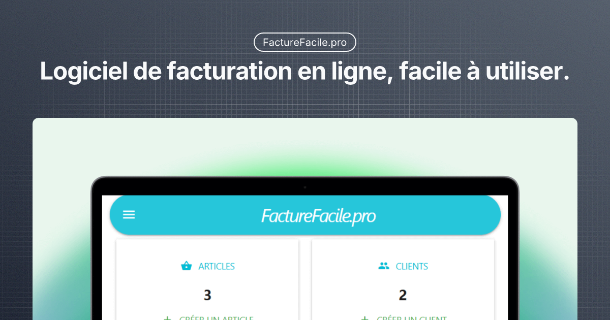 facturefacile.pro : Logiciel de facturation en ligne facile à utiliser.